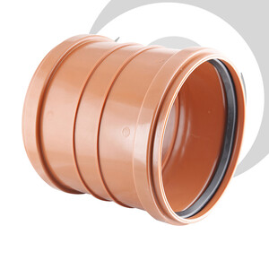 250mm Underground Drainage D/Socket Coupler | Drainfast Ltd