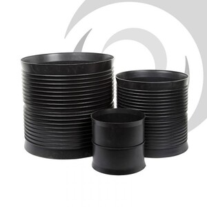 150mm Twinwall Duct Coupler (Suit 150mm ID 178mm OD Pipe) | Drainfast Ltd