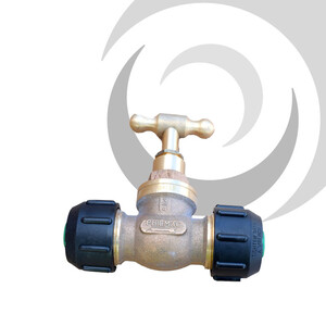 25mm PROTECTA-LINE Stop Tap c/w 22mm Copper Insert | Drainfast Ltd