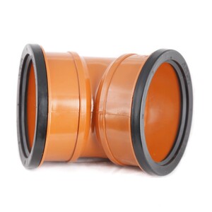 110mm UPVC Drainage D/Socket Bend 45deg | Drainfast Ltd