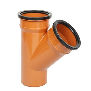 110mm UPVC Drainage Double Socket Y Junction | Drainfast Ltd