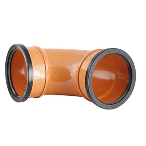 110mm UPVC Drainage D/Socket Bend 87.5deg | Drainfast Ltd