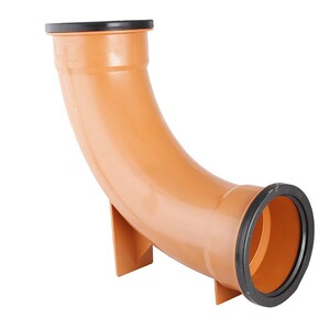 110mm UPVC Drainage D/Socket Rest Bend 87.5 deg | Drainfast Ltd