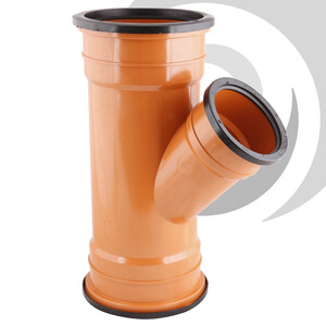 160/110mm UPVC T/Socket 45deg Unequal Y Jc | Drainfast Ltd