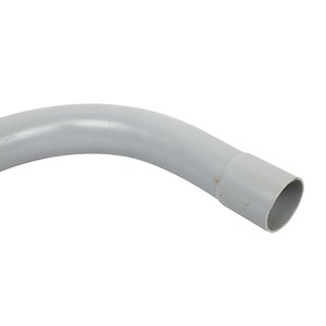 96mm BT Type Duct L/ Radius Bend 90deg; Grey | Drainfast Ltd