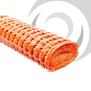1m x 50m Barrier Fencing Mesh; Orange | Drainfast Ltd