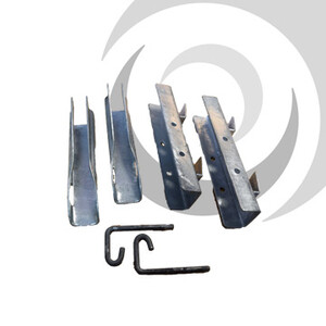 QuadBox Cable Bearer Kit (2x wall bracket, 2x cable bearer, 2x Locking ...