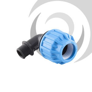 32mm x 3/4" Comp. 90deg Elbow MALE Thread | Drainfast Ltd