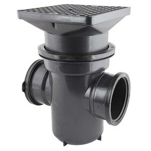 110mm Square BLACK B/Inlet Bottle Gully Roddable | Drainfast Ltd